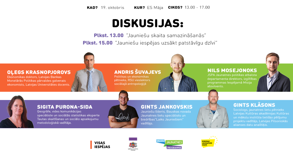 Eiropas Jaunatnes gada ietvaros turpinās domnīcu cikls par jaunatnes ...