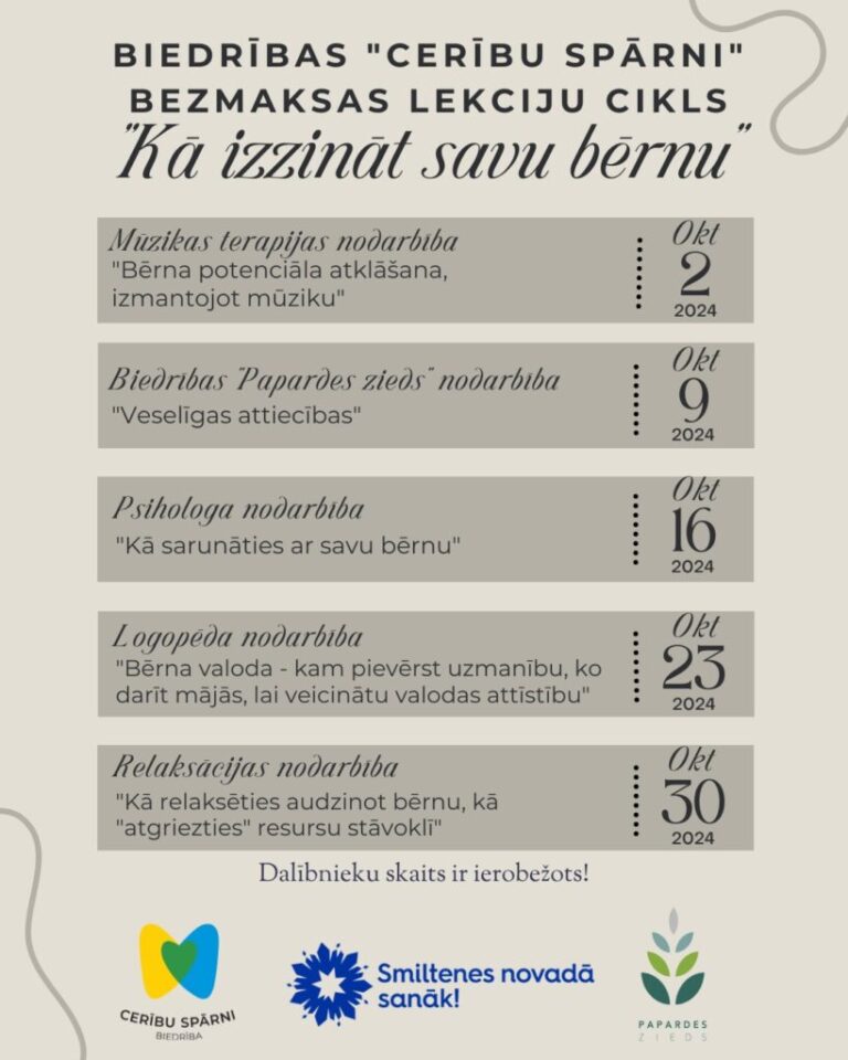 Lekciju cikls vecākiem “Kā izzināt savu bērnu” - ZiemelLatvija.lv